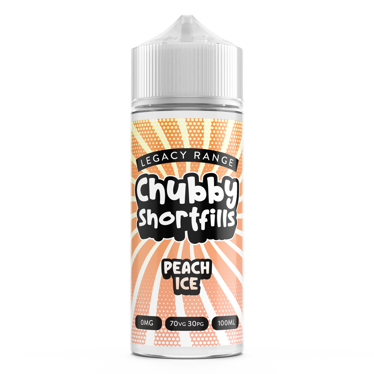 Chubby Shortfills - Legacy Edition - Peach Ice - 100ml – Exceptional ...